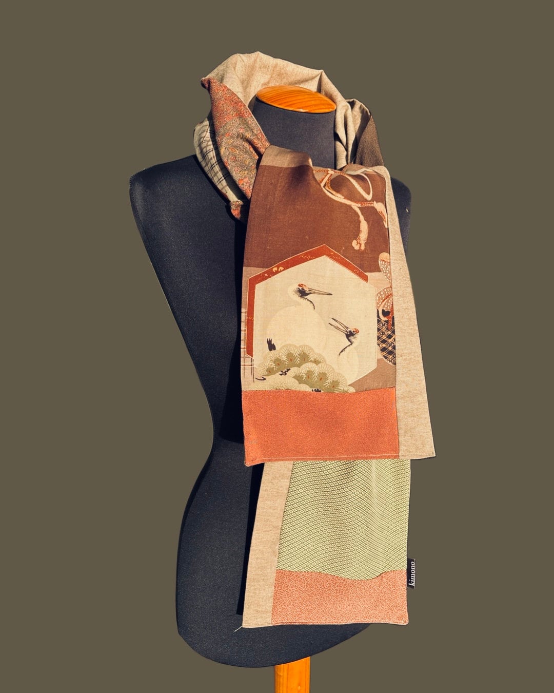 Vintage Silk .kimono,japanese Silk Scarfhandmade Traditional Japanese ...