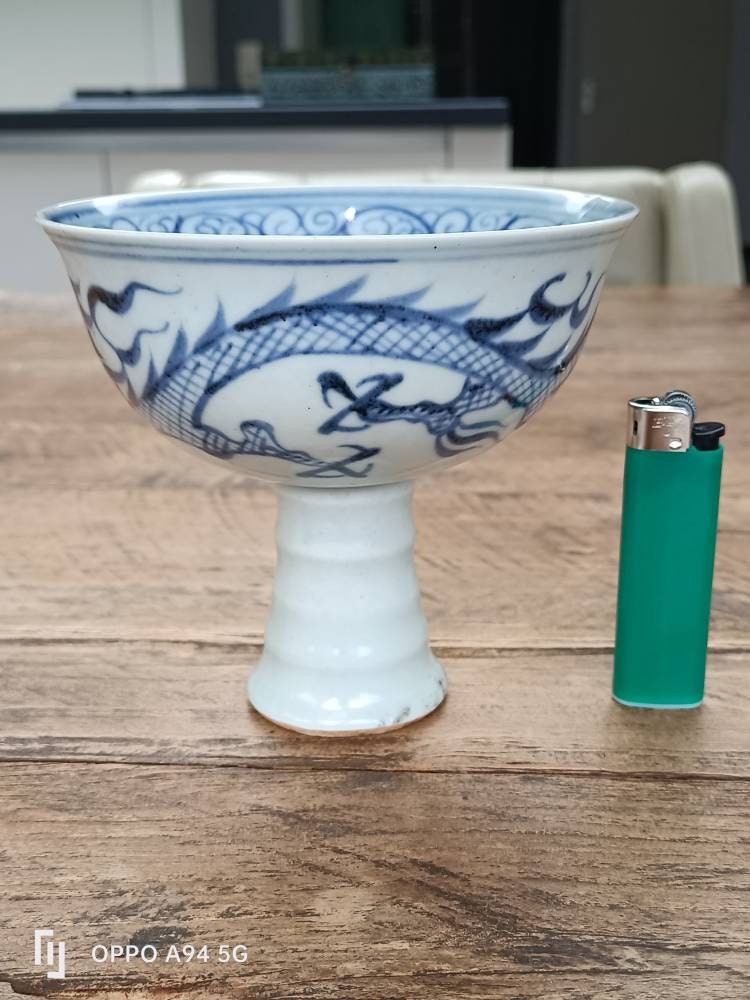 VERY RARE Antique Chinese Stem Cup, Ming/yuan Dynasty - Etsy