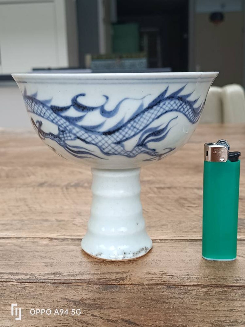 VERY RARE Antique Chinese Stem Cup, Ming/yuan Dynasty - Etsy