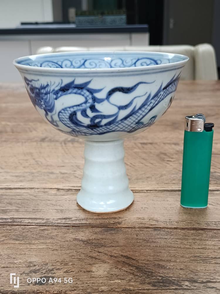 VERY RARE Antique Chinese Stem Cup, Ming/yuan Dynasty - Etsy