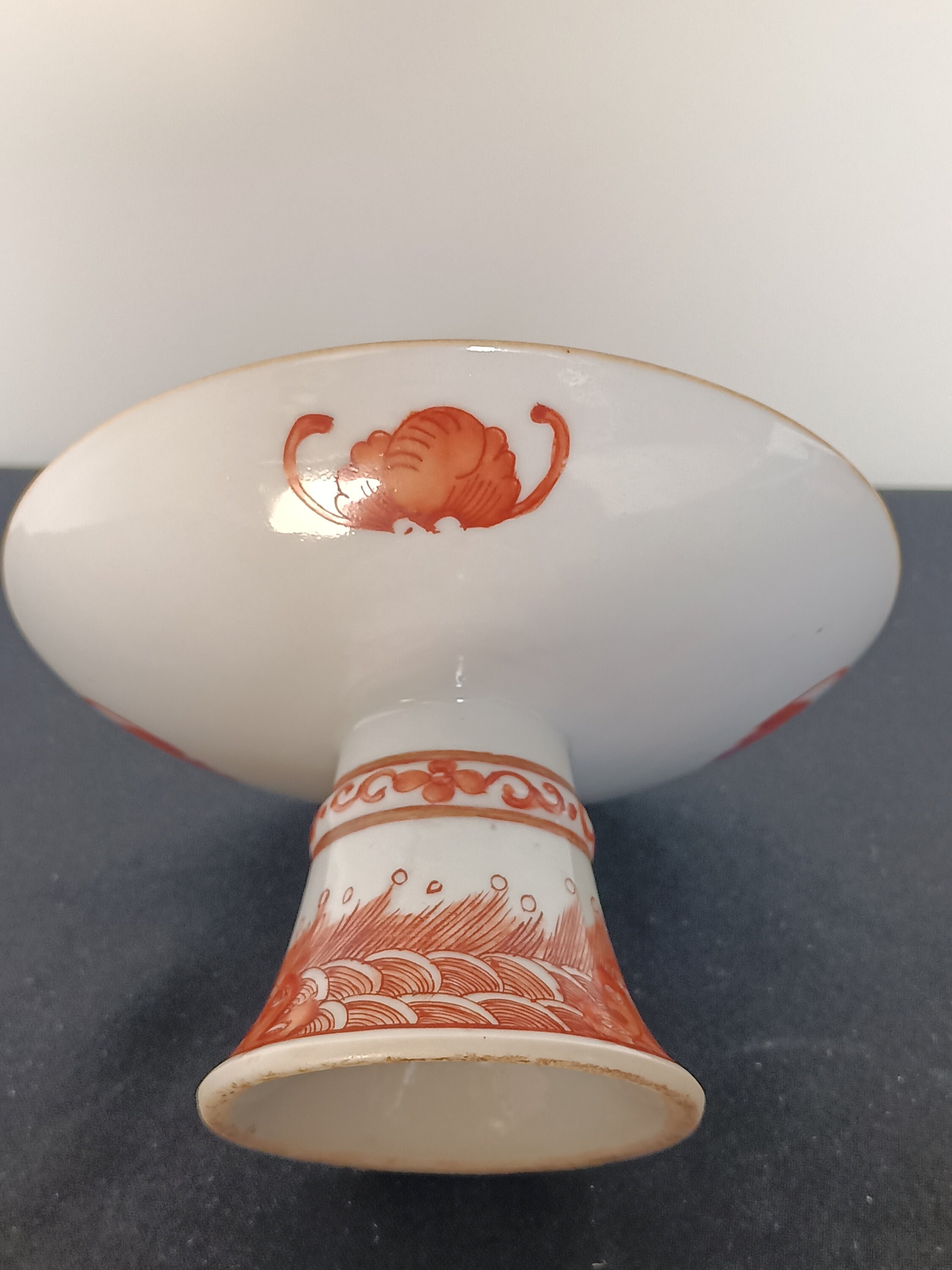 A Rare Antique Chinese Porcelain Stem Cup - Etsy