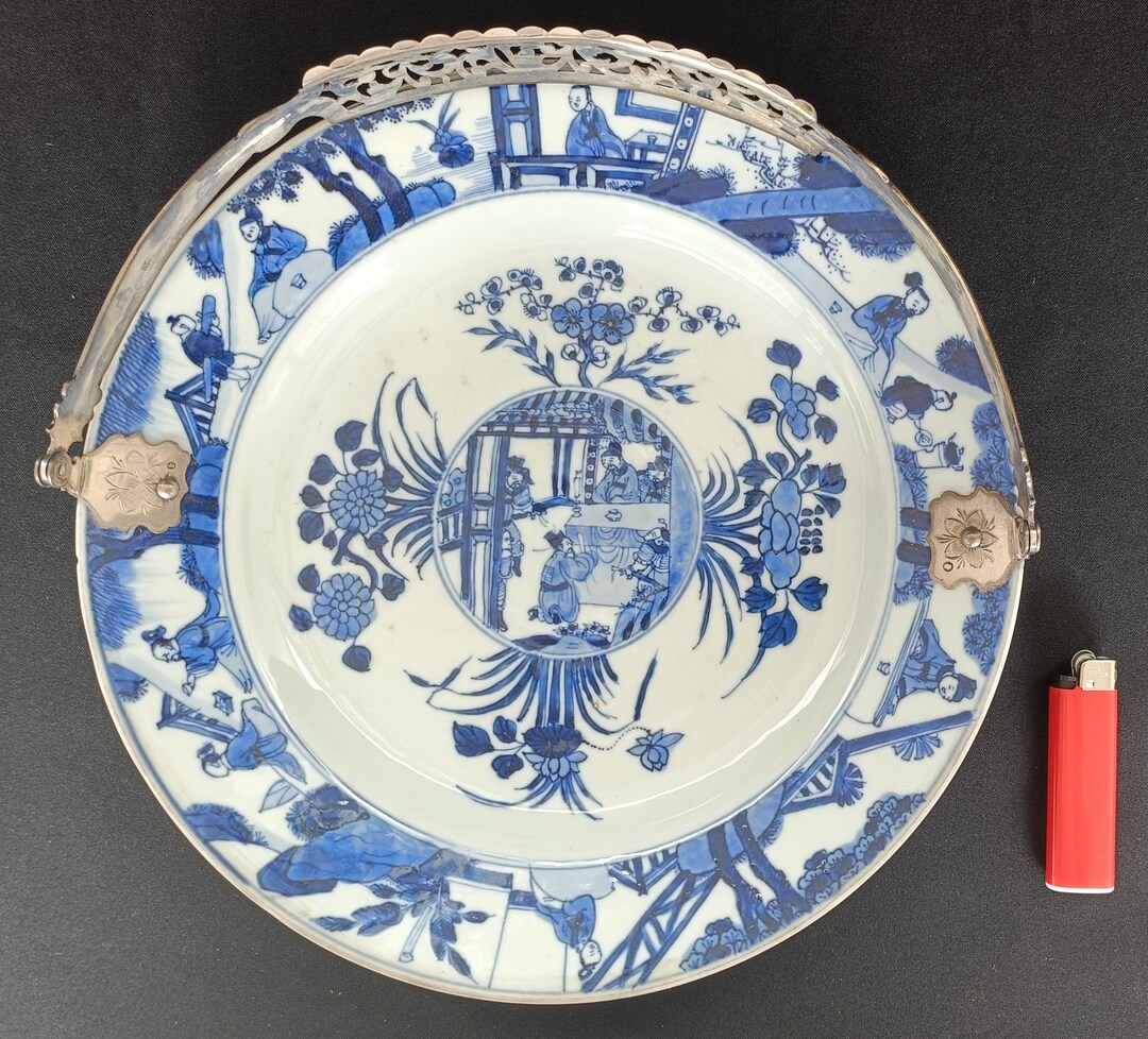 A Large and Rare Antique Chinese Kangxi Plate - Etsy