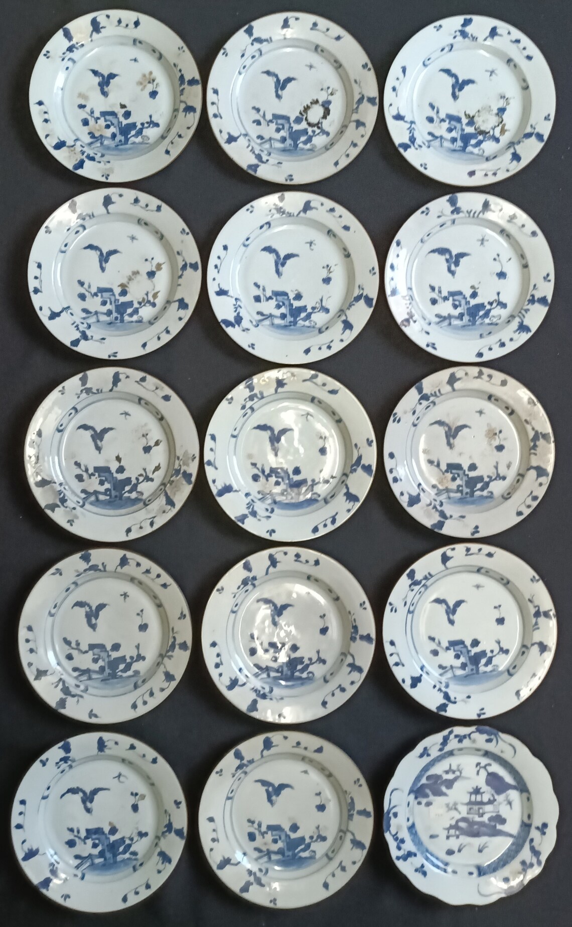 15 Antique Chinese Plates From the Nanking Cargo Shipwreck, 1750. - Etsy