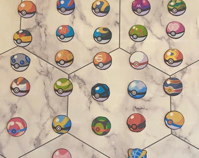 Pokemon Poke Balls Pokeballs Ball Great Ultra Master Moon - Etsy