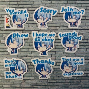 Project Sekai Colorful Stage Vivid Bad Squad VBS Toya Aoyagi Chat Emoji ...