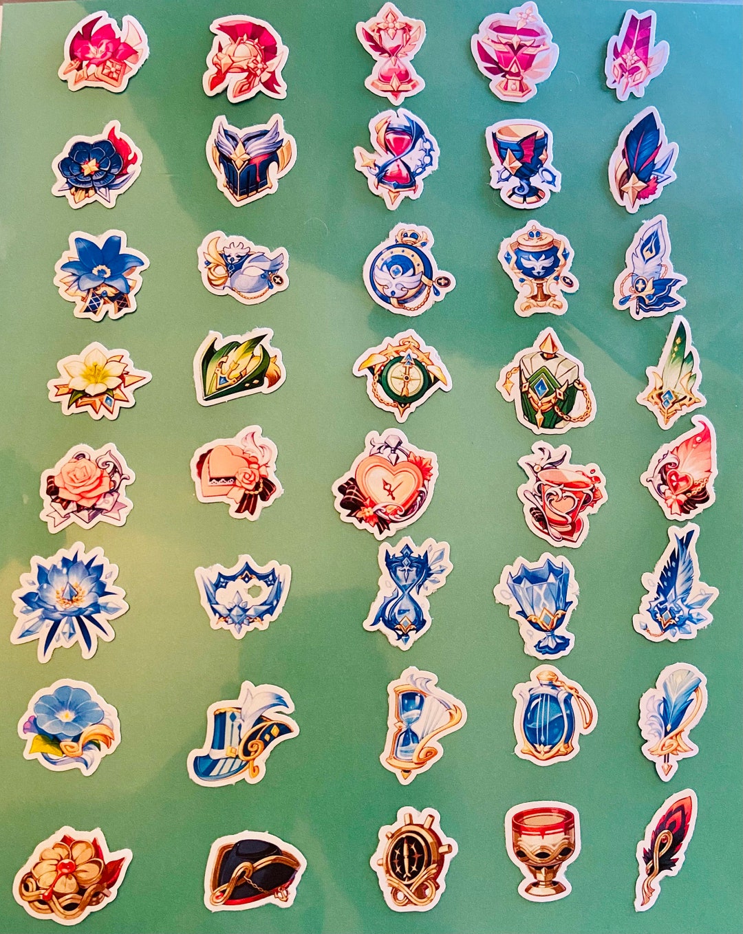 Genshin Impact Mondstadt Artifact Set Stickers Gladiator's Finale ...