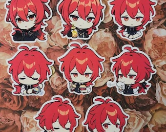 Genshin Impact Chat Stickers Diluc Ragvindr Pyro Dawn Winery Paimon's ...