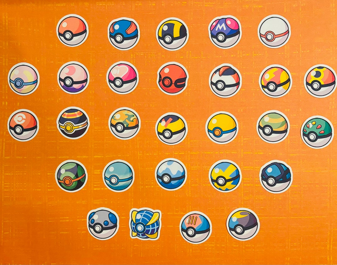 Pokemon Poke Balls Pokeballs Ball Great Ultra Master Moon Friend Love ...