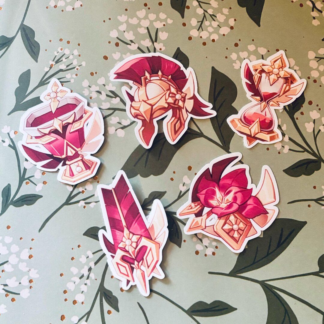 Genshin Impact Mondstadt Artifact Set Stickers Gladiator's Finale ...