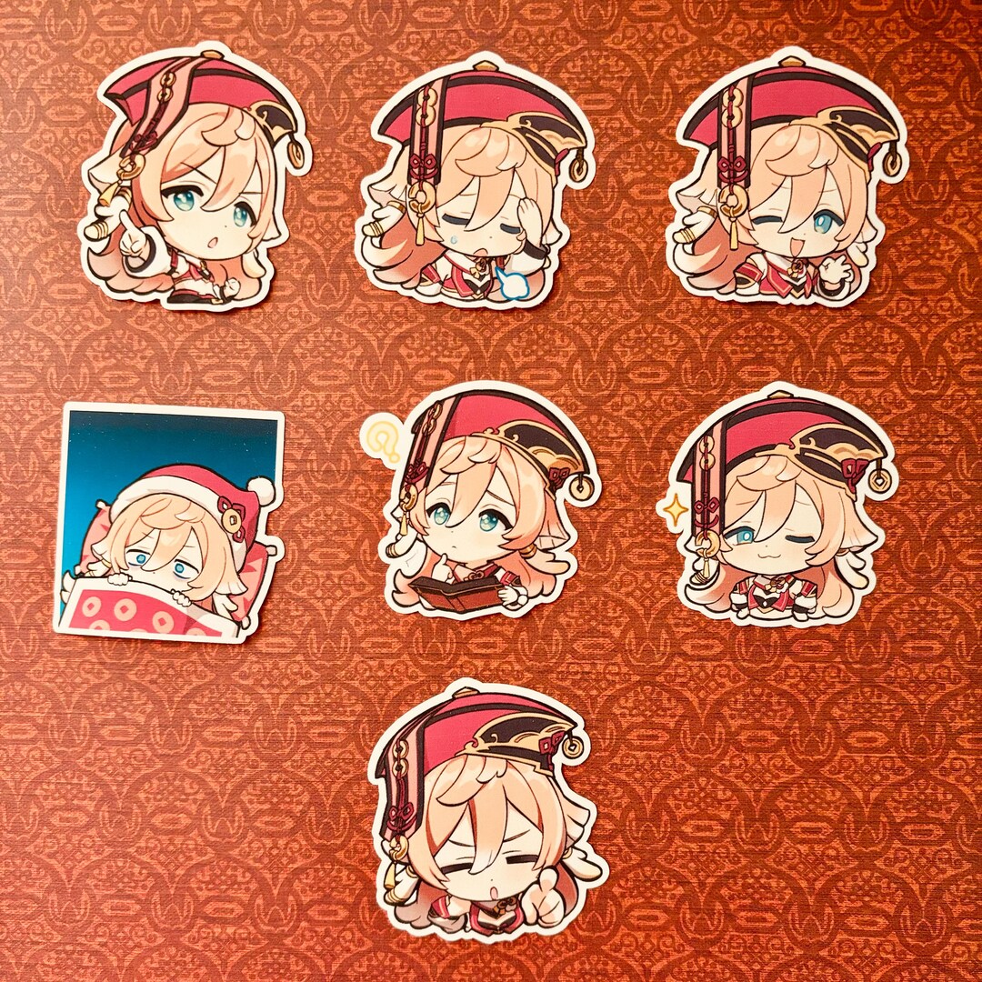 Genshin Impact Chat Stickers Yanfei Liyue Paimon's Paintings Stickers ...