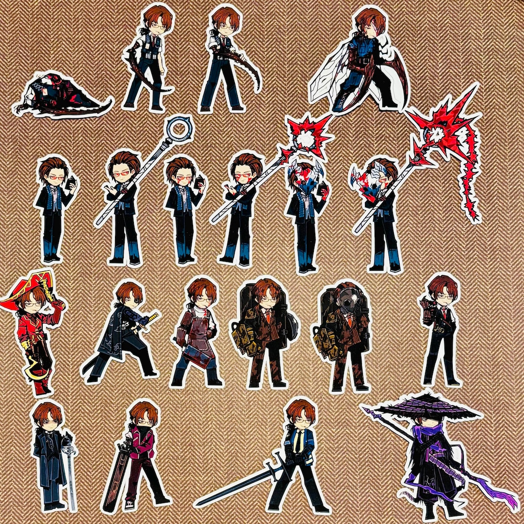 Limbus Company Sinner Battle ID EGO Sprites Stickers Decals Waterproof ...