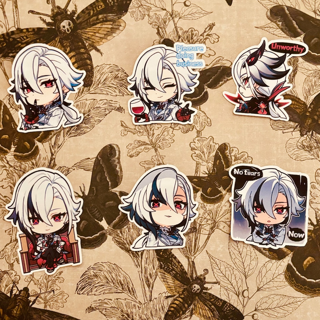Genshin Impact Chat Stickers Knave Fatui Arlecchino Father House of the ...