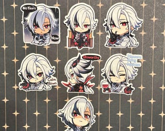 Genshin Impact Chat Stickers Knave Fatui Arlecchino Father House of the ...
