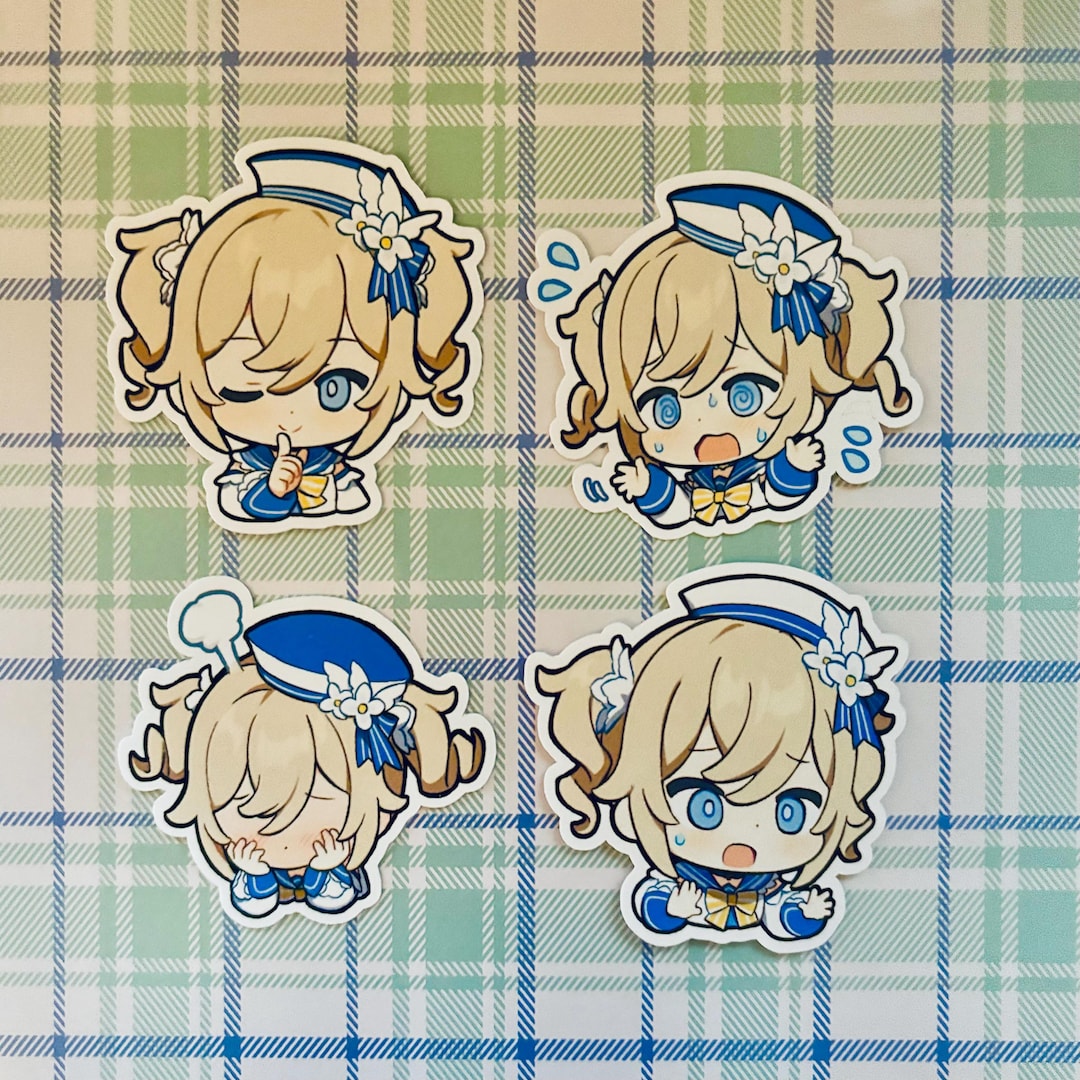 Genshin Impact Chat Stickers Barbara Mondstadt Church of Favonius ...