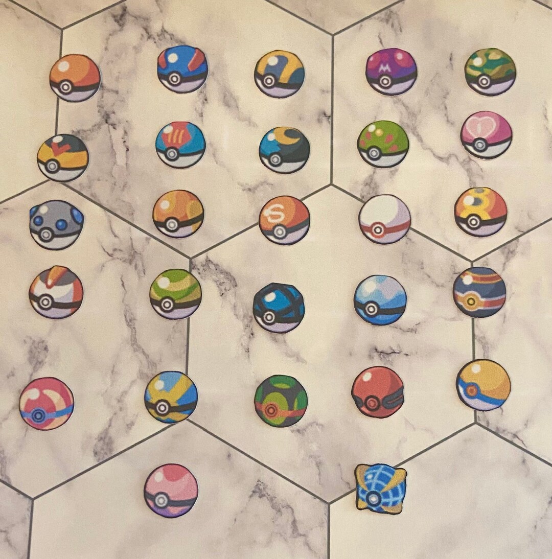 Pokemon Poke Balls Pokeballs Ball Great Ultra Master Moon Friend Love ...