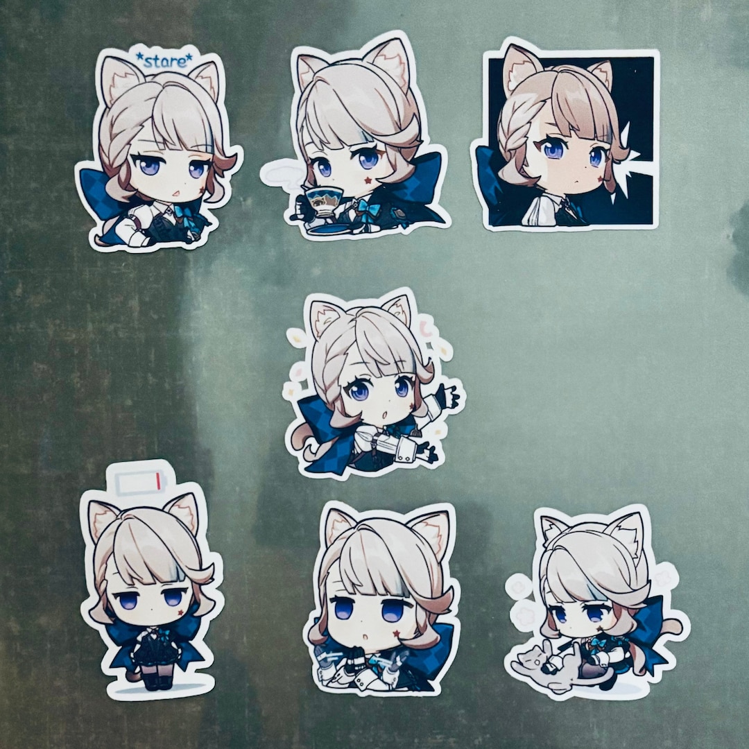 Genshin Impact Chat Stickers Lynette Fontaine Paimon's Paintings ...