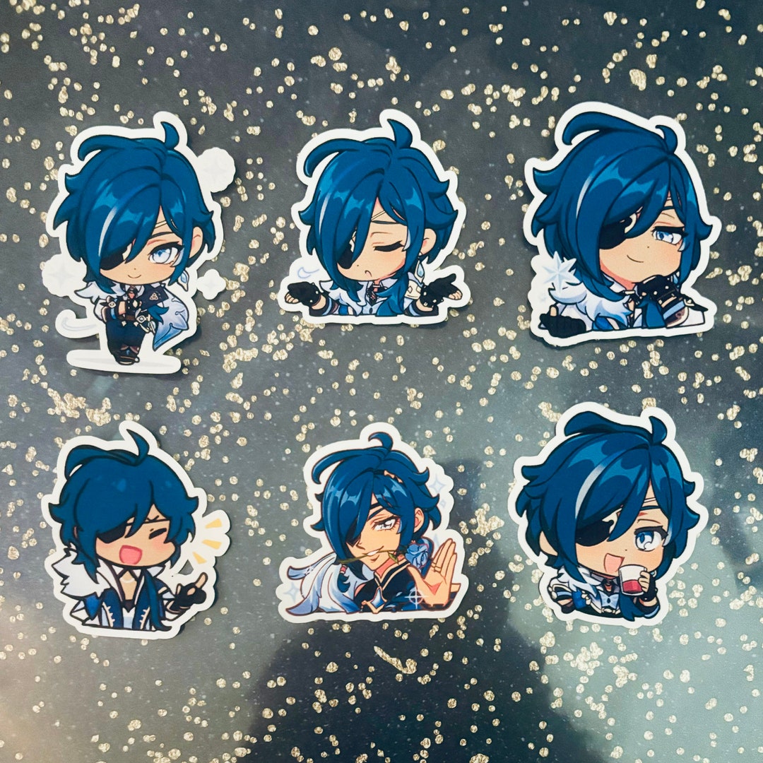 Genshin Impact Chat Stickers Kaeya Alberich Ragvindr Cryo Cavalry ...