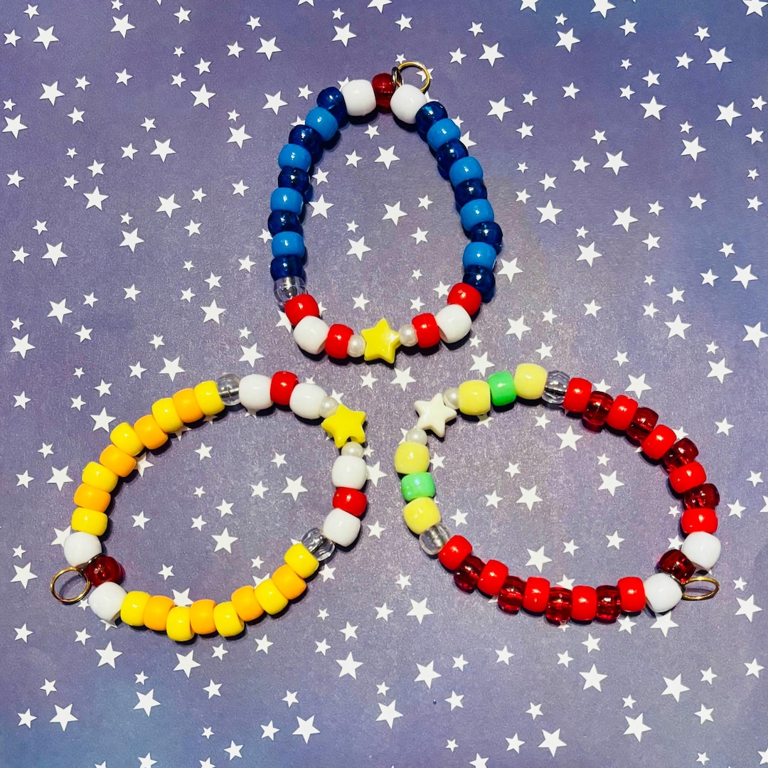 Sonic the Hedgehog Heroes Movie Games Team Bracelets Kandi Jewelry ...