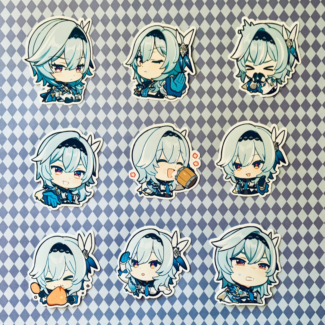 Genshin Impact Chat Stickers Eula Lawrence Mondstadt Paimon's Paintings ...