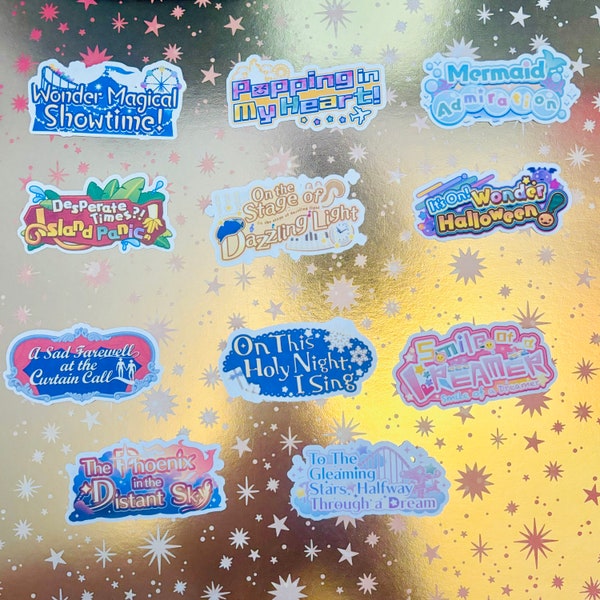 Pjsk Stickers - Etsy