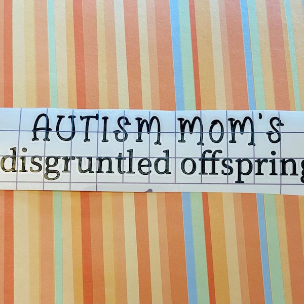 Funny Autistic Car Decal - Etsy