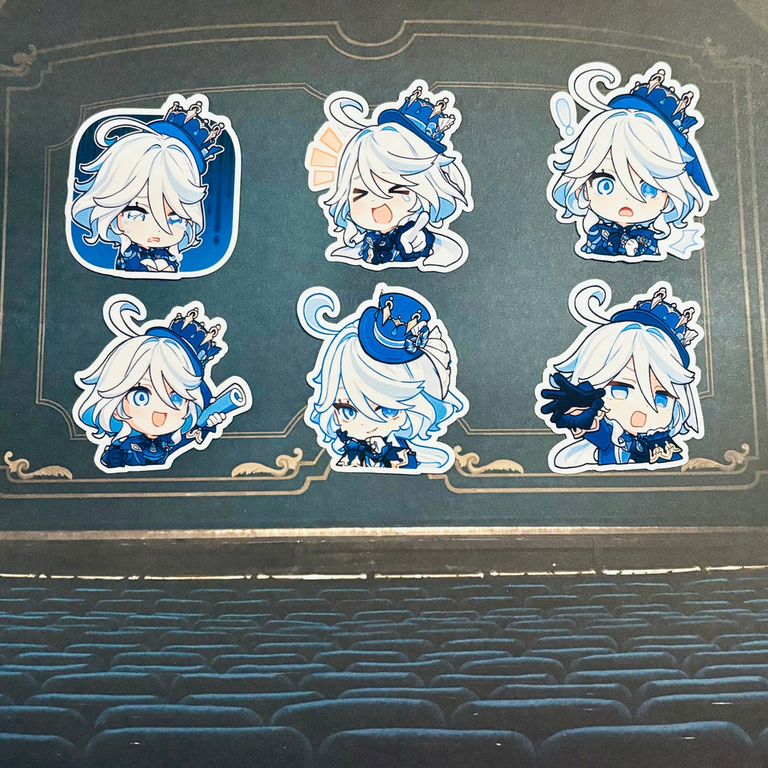 Genshin Impact Chat Stickers Furina Focalors Fontaine Paimon's ...