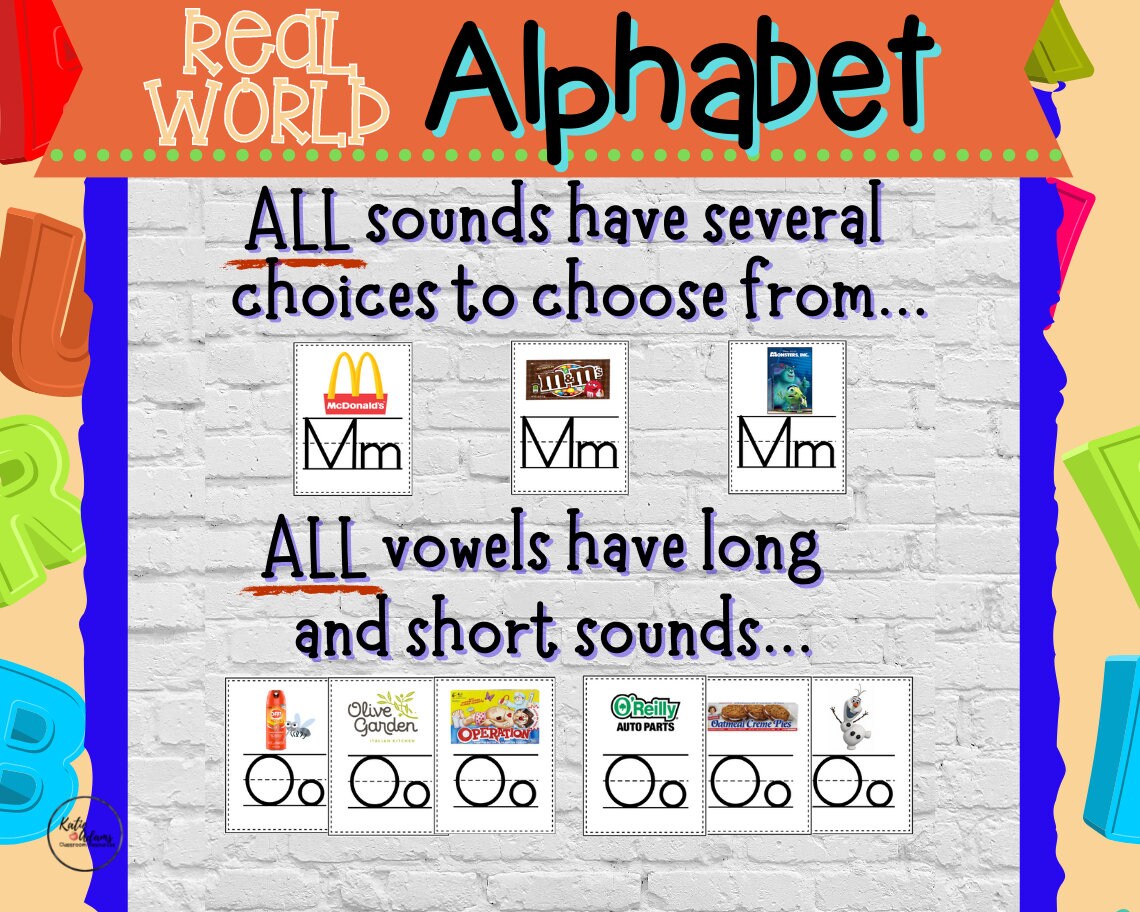 Real-world Alphabet, Early Literacy, Letters, Phonics, Pre-k ...