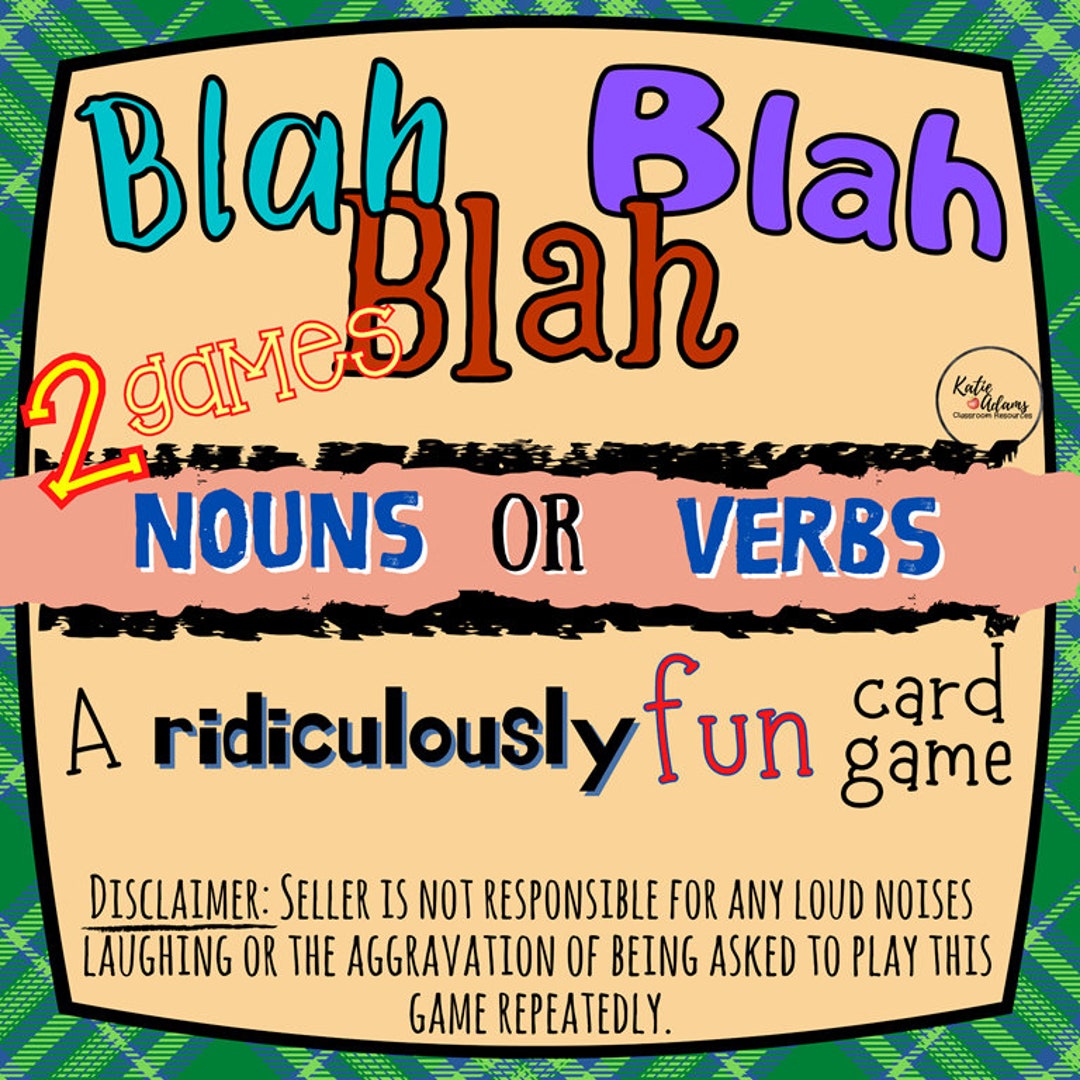 Parts of Speech, Noun or Verb Game, Early Literacy, Reading Sounds ...
