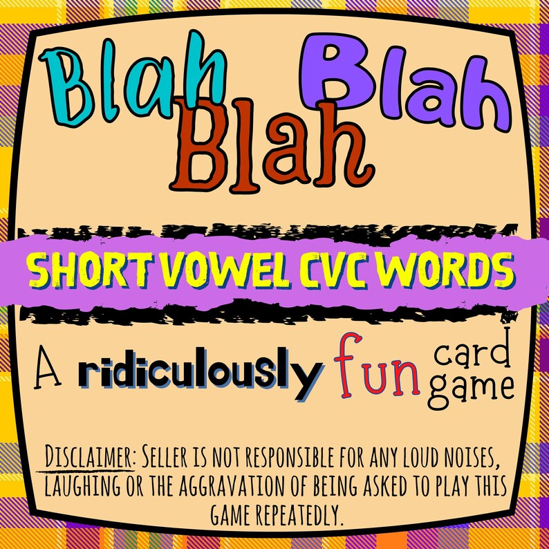 Phonics, Phonics Game, Short Vowel Sounds, Card Game, Blending CVC ...
