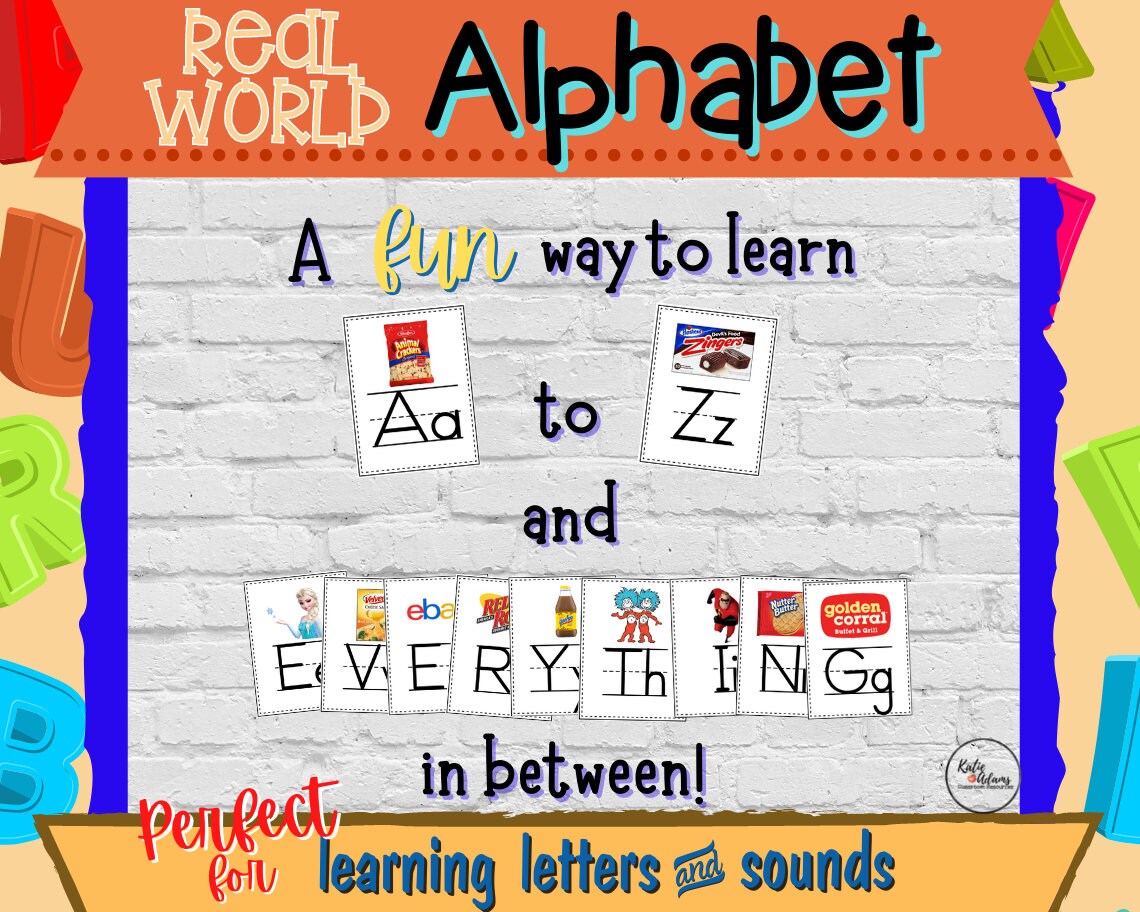 Real-world Alphabet, Early Literacy, Letters, Phonics, Pre-k ...