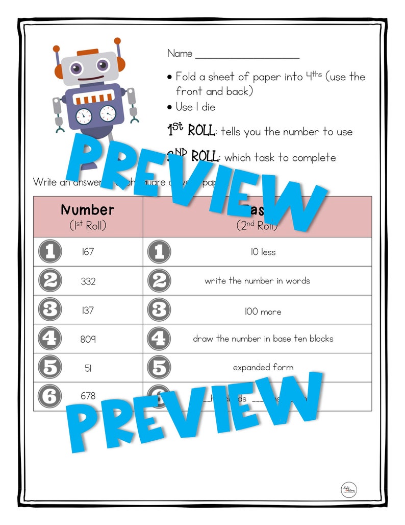 Place Value Games, Second Grade, Ones, Tens, Hundreds, Expanded Form ...
