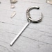 One Stick Dangle Stick Earring Male Stick Dangle Stick Long Earring Men ...