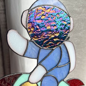 Spaceman Spaceship Astronaut Pattern Suncatcher Galaxy Funny Gift ...
