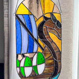 Viking Ship Pattern Stained Glass Celtic Geometric Modern Interior ...