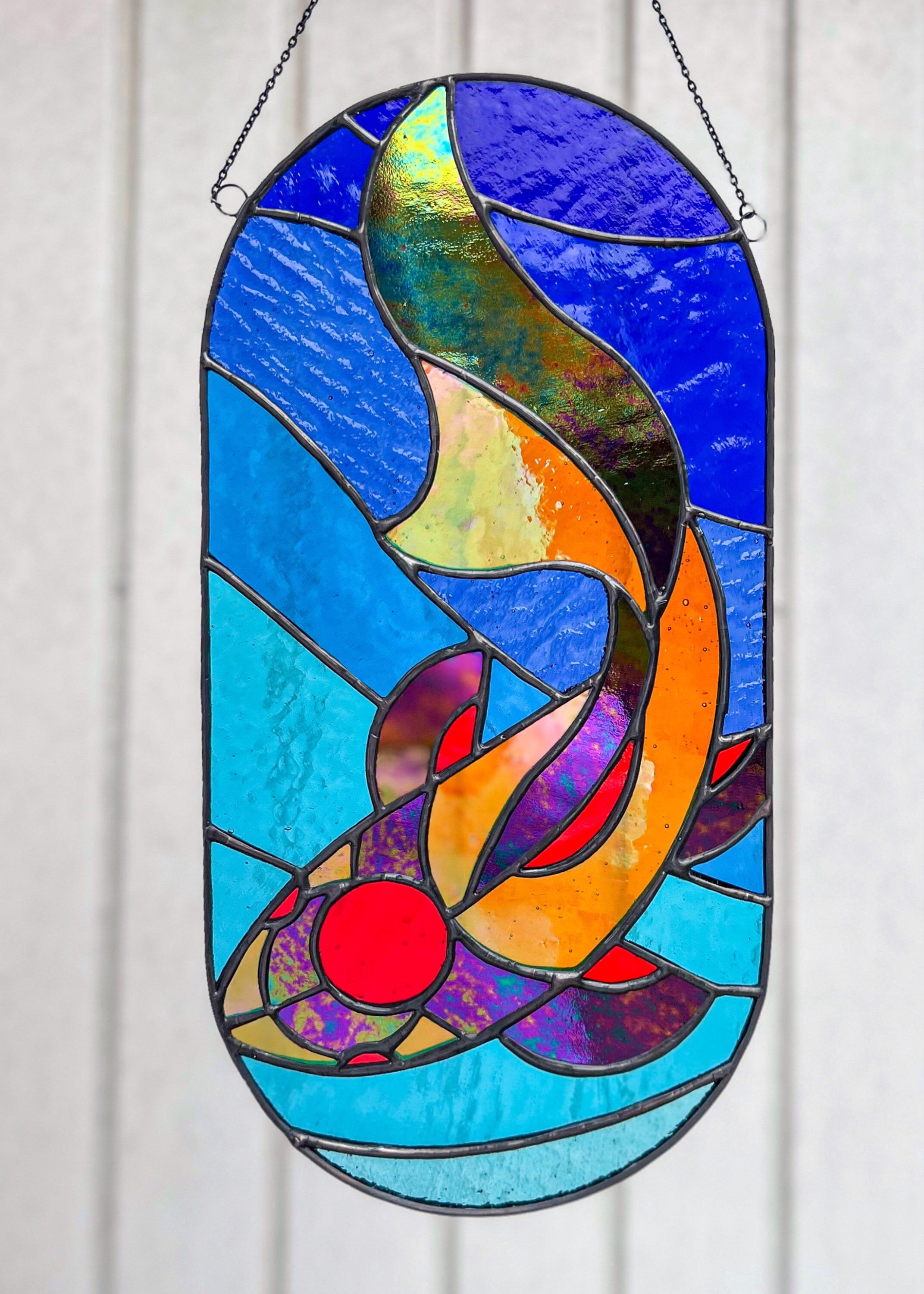 Pattern Pack Stained Glass Fish Crab Seahorse Ocean Animal Sea Lake ...