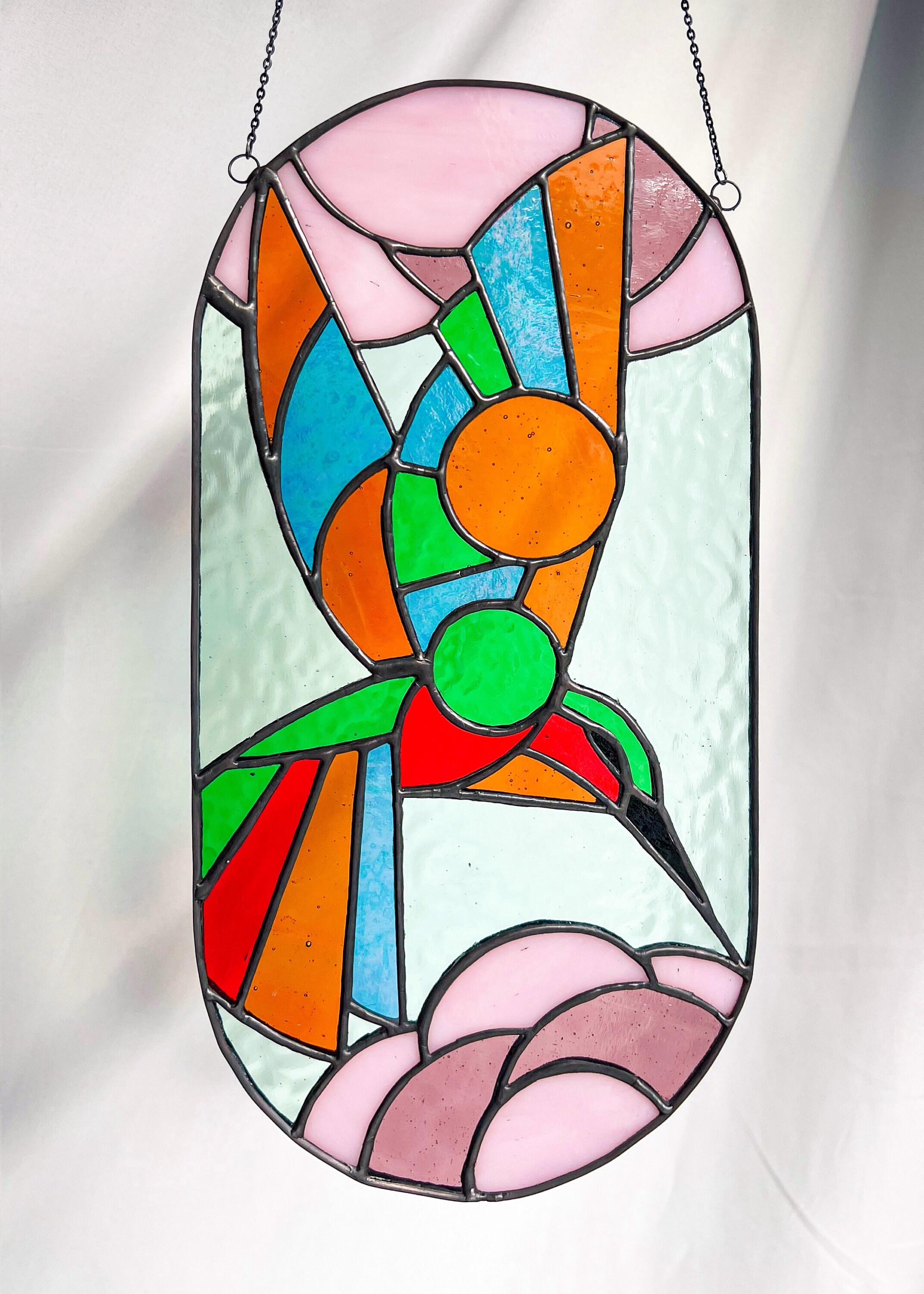 Hummingbird Stained Glass Pattern Printable PDF Suncatcher Tropic Bird ...