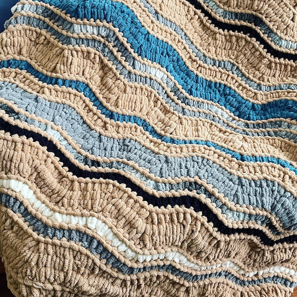 Ripple Blanket - Etsy