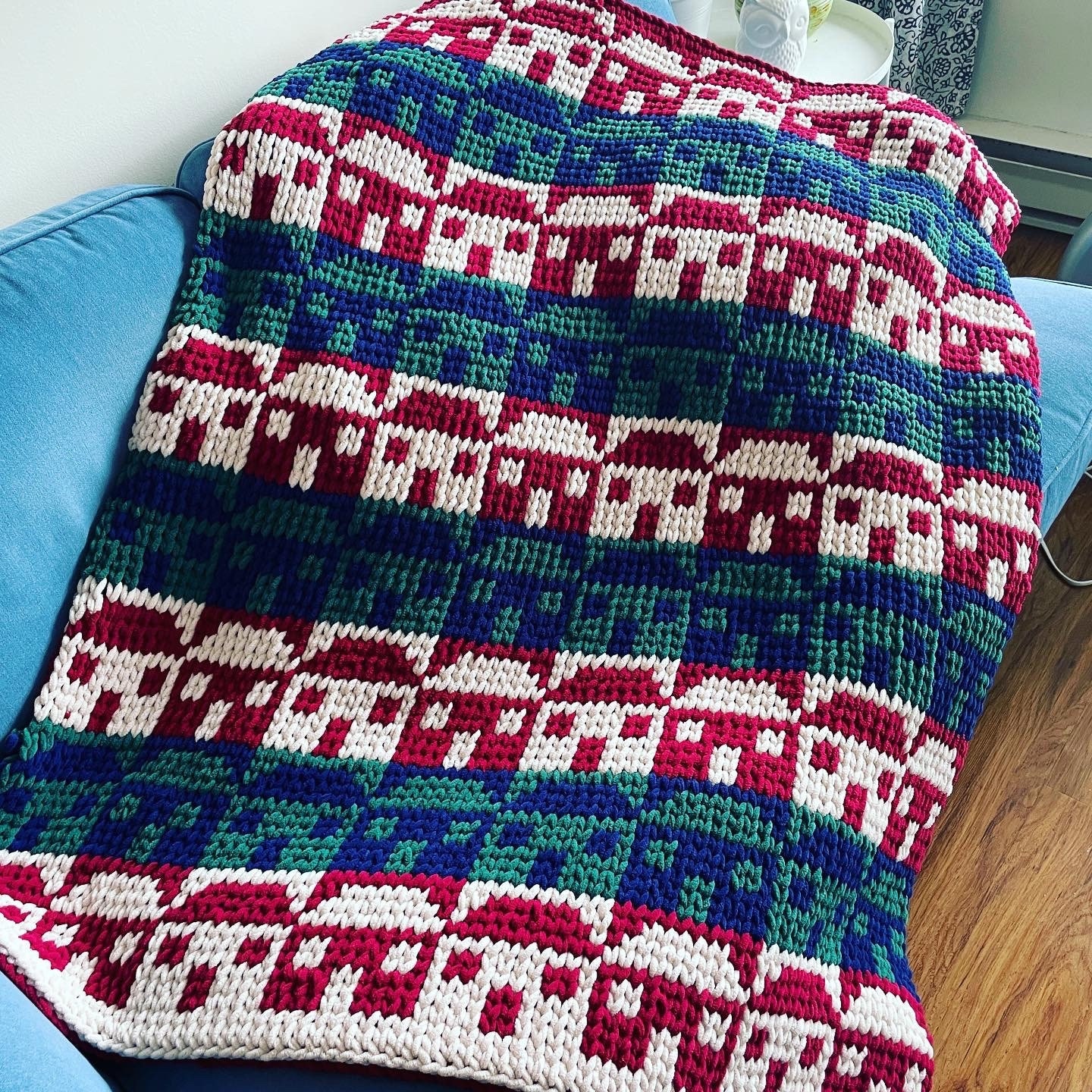 Blanket Pattern Download // PATTERN: Row Houses Blanket // | Etsy