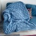 PATTERN: Cobblestone Blanket - Loop Yarn Finger Knitting (PDF Download ...