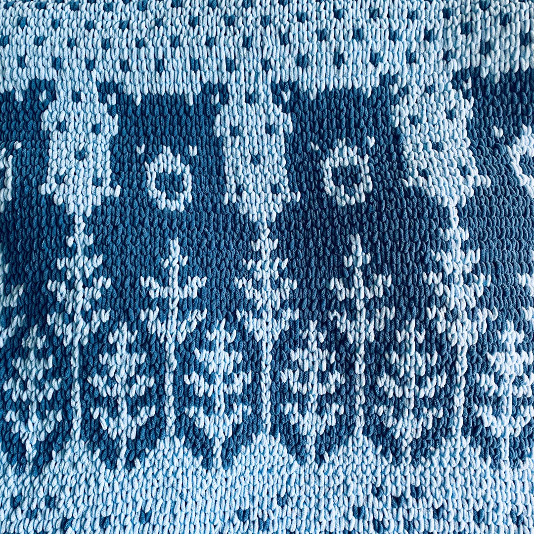 PATTERN: Supper for Bears Blanket - Loop Yarn Finger Knitting (PDF ...