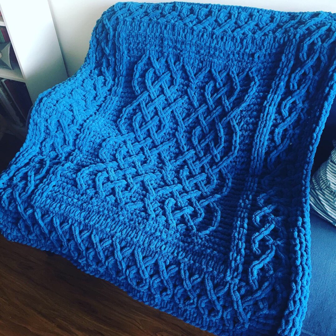 PATTERN: Celtic Romance Blanket - Loop Yarn Finger Knitting (PDF ...