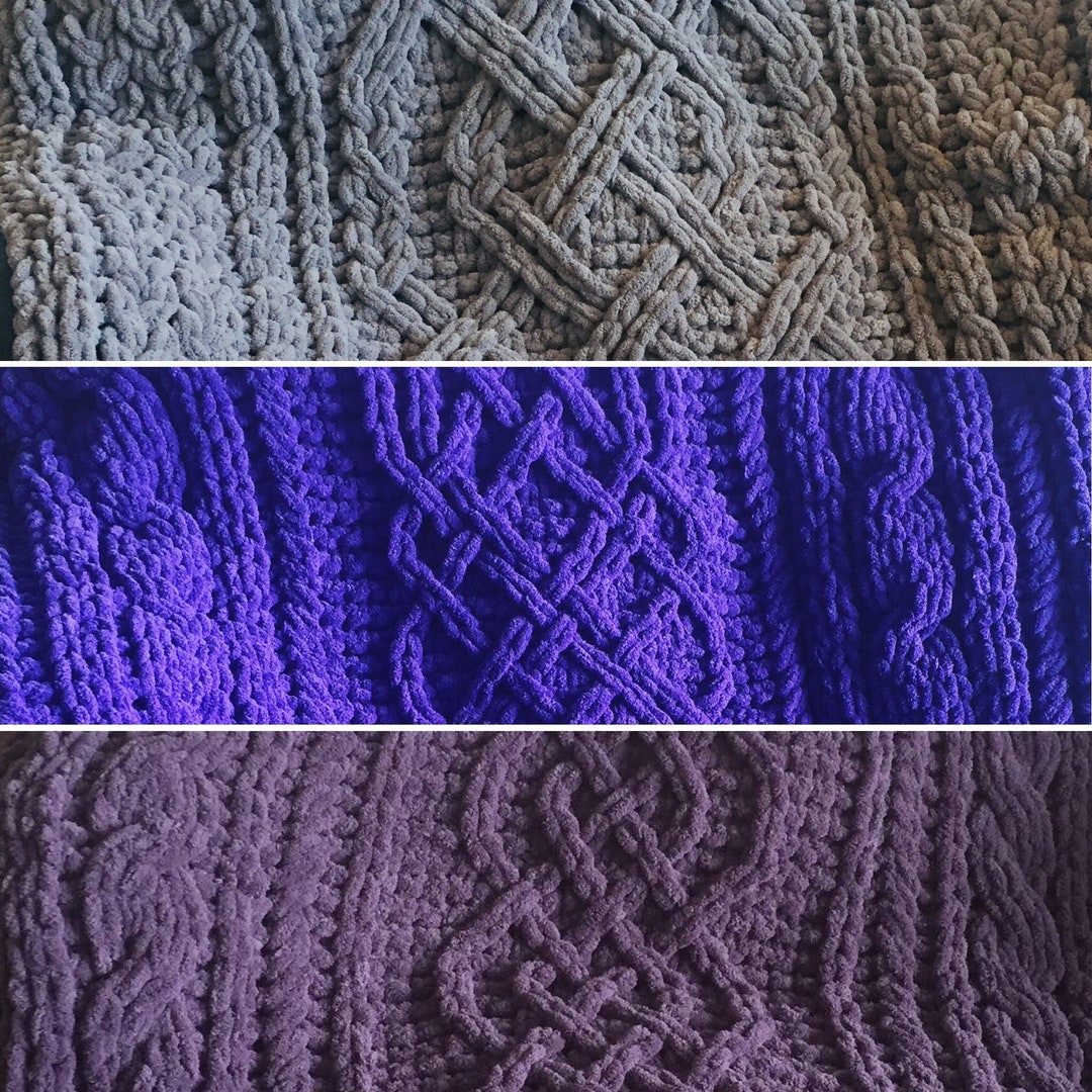 CELTIC PATTERN BUNDLE: Celtic Braid Blankets // Loop Yarn Patterns ...