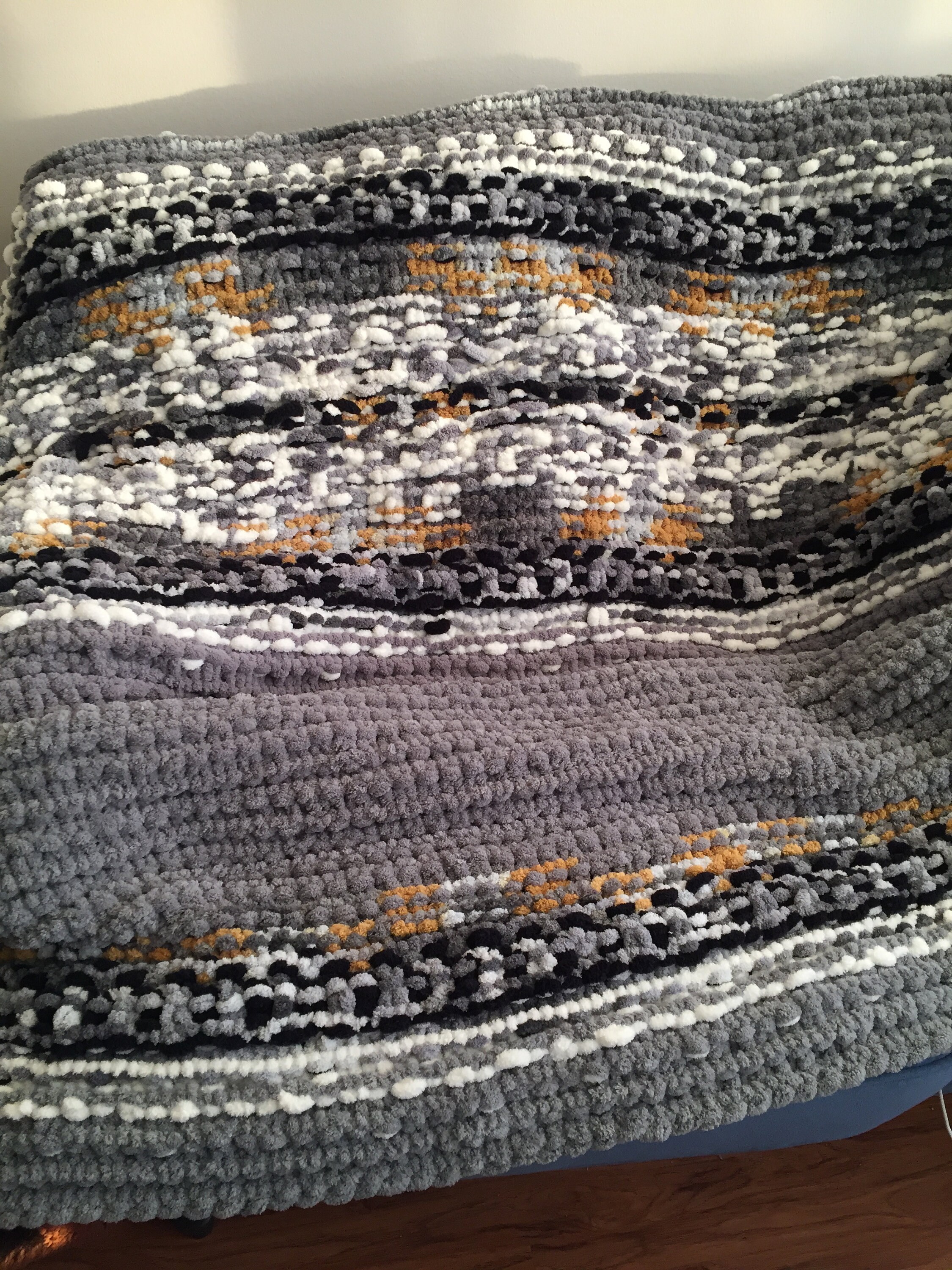 Blanket Pattern Download // PATTERN: Fair Isle Blanket // Loop | Etsy