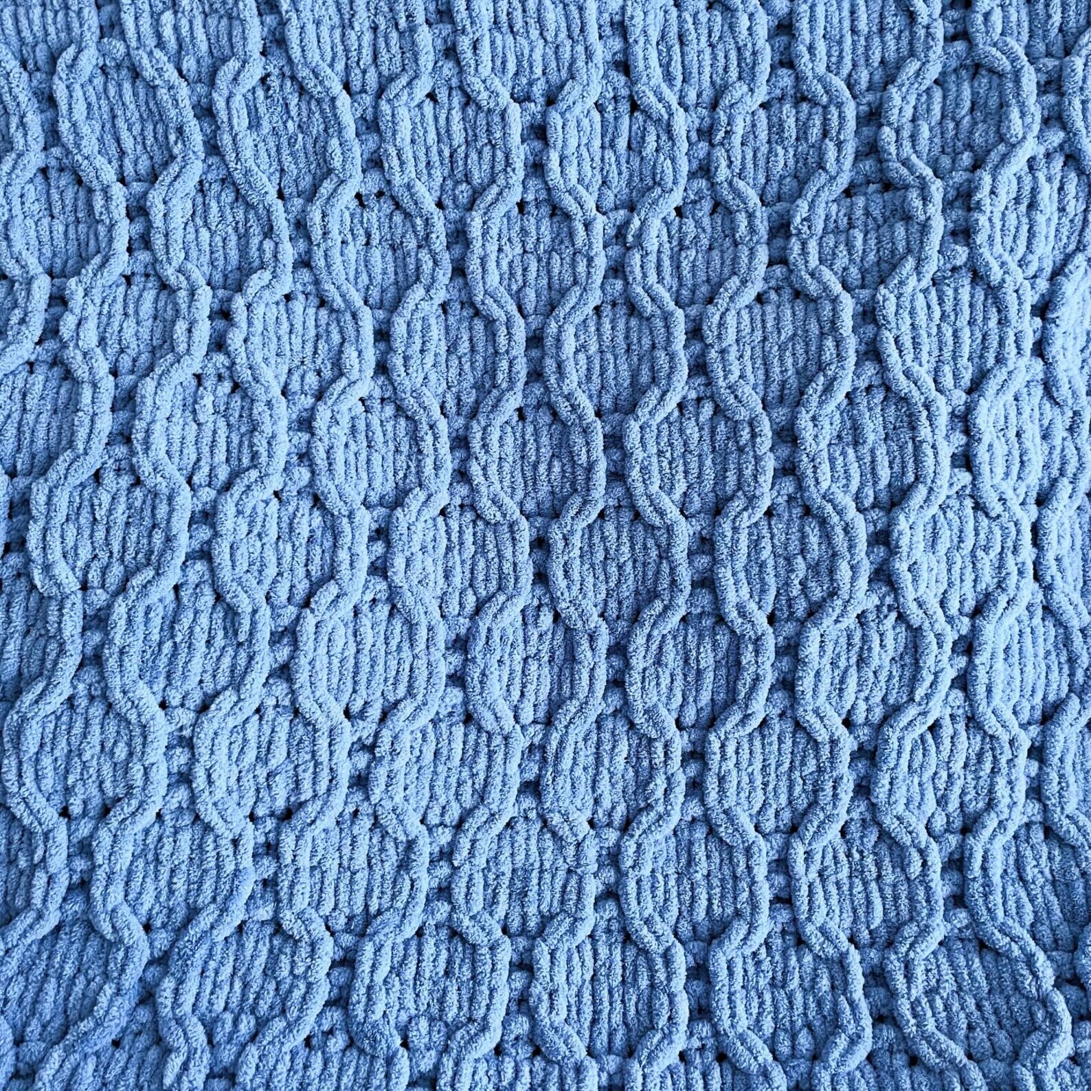 PATTERN: Cobblestone Blanket - Loop Yarn Finger Knitting (PDF Download ...