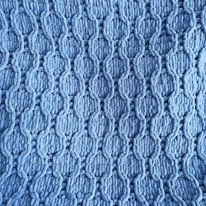 PATTERN: Cobblestone Blanket - Loop Yarn Finger Knitting (PDF Download ...