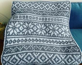 Fair Isle Blanket Pattern - Etsy