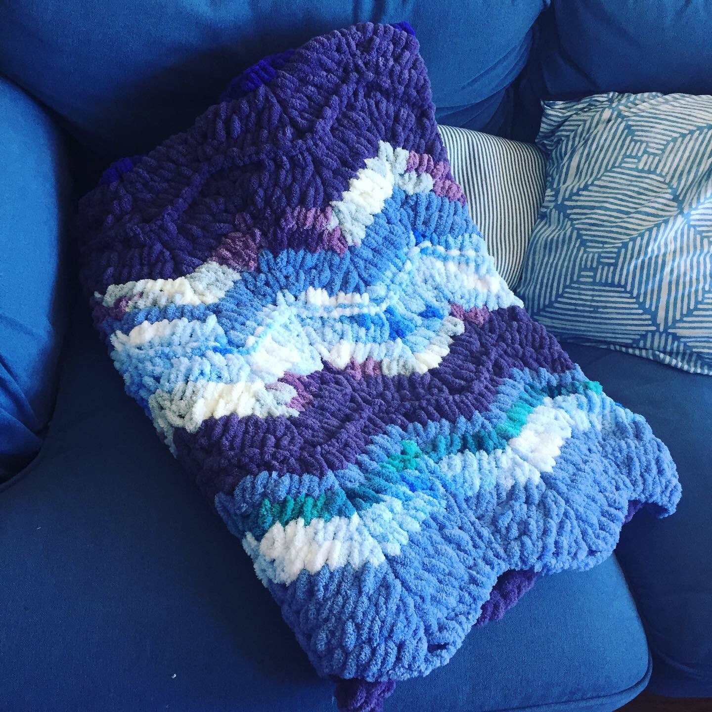 Blanket Pattern Download // PATTERN: Ripple Blanket // | Etsy