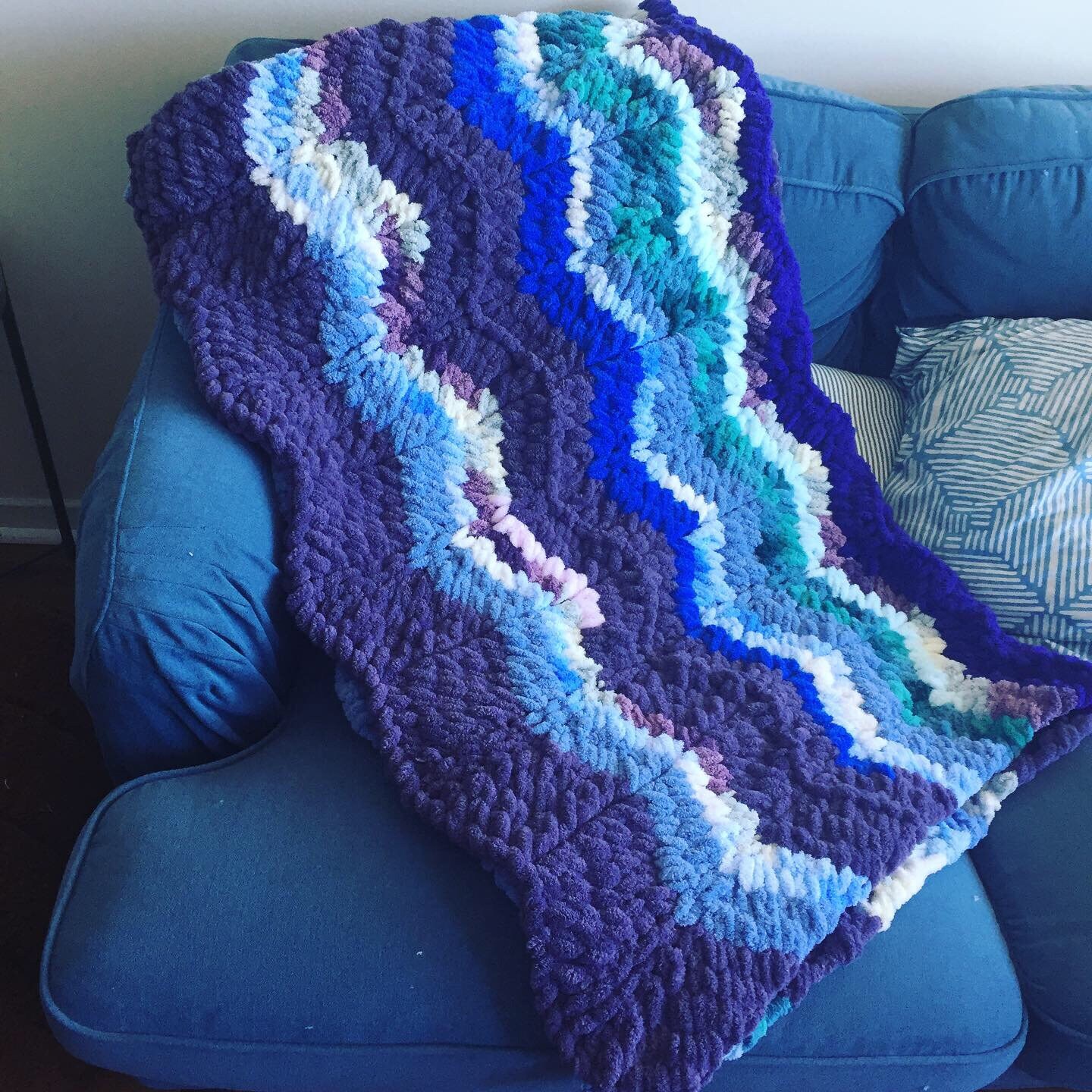 Blanket Pattern Download // PATTERN: Ripple Blanket // | Etsy