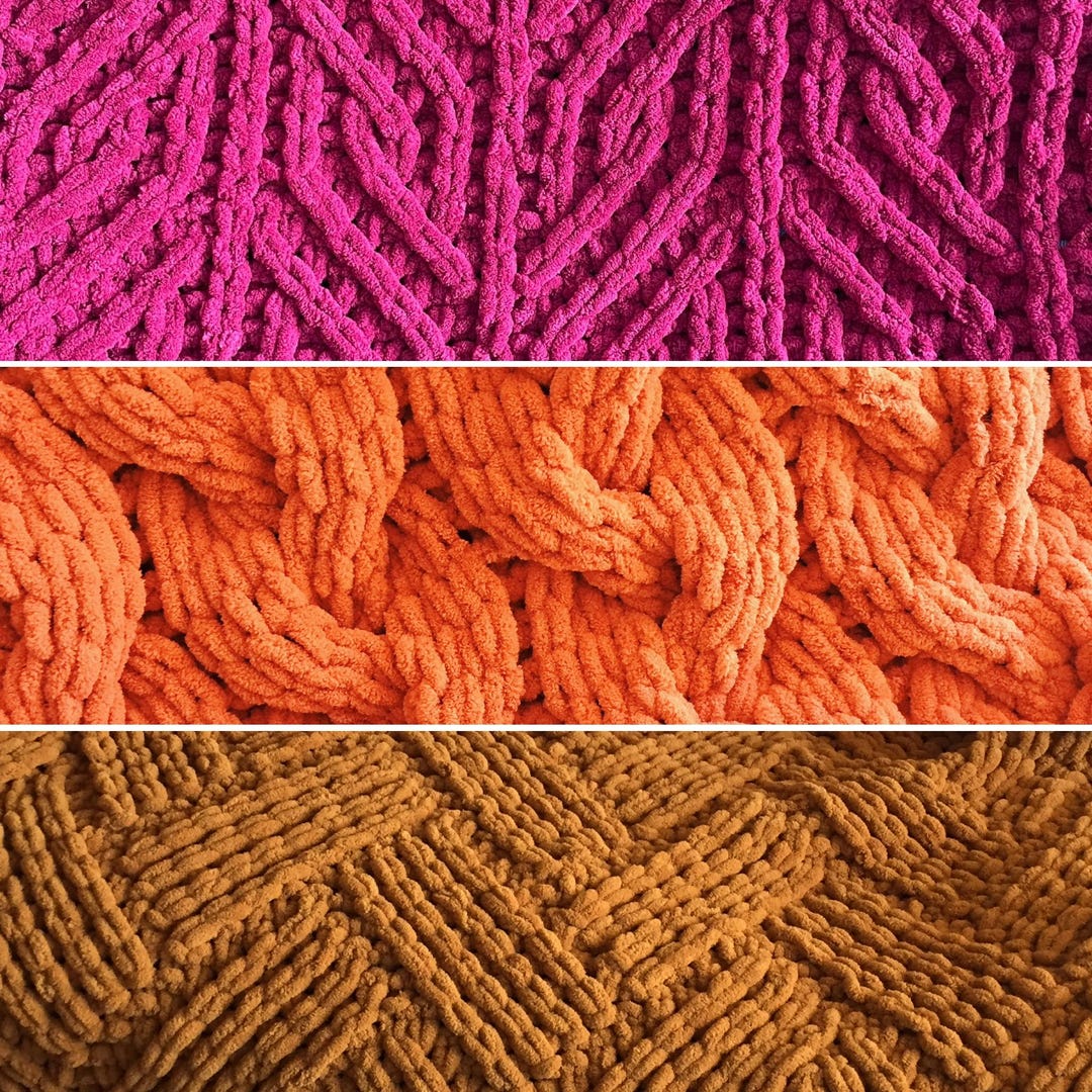 SEPTEMBER PATTERN BUNDLE // Loop Yarn Pattern // Finger Knitting ...