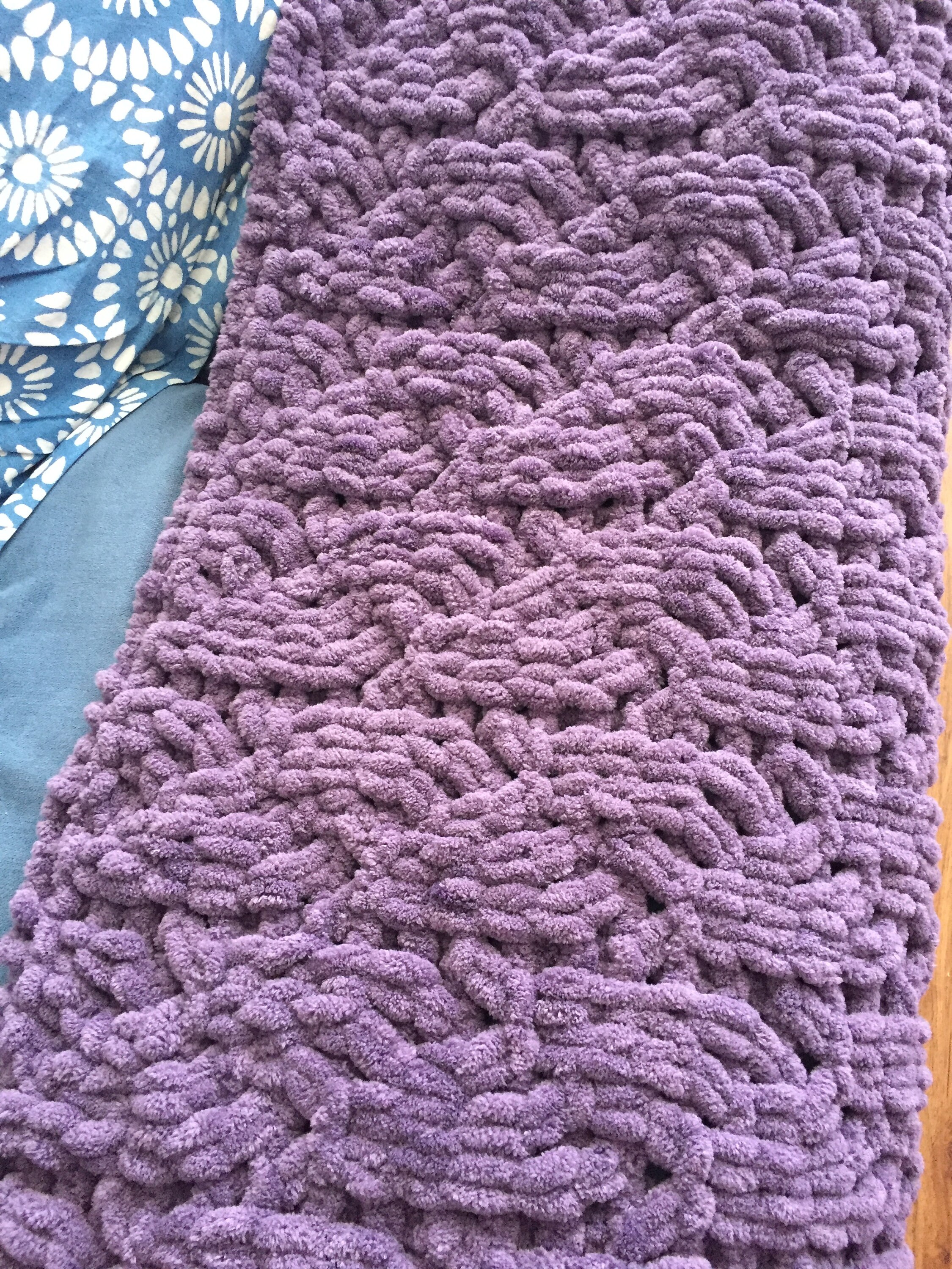 Blanket Pattern Download // PATTERN: Fishnet Throw Blanket // - Etsy